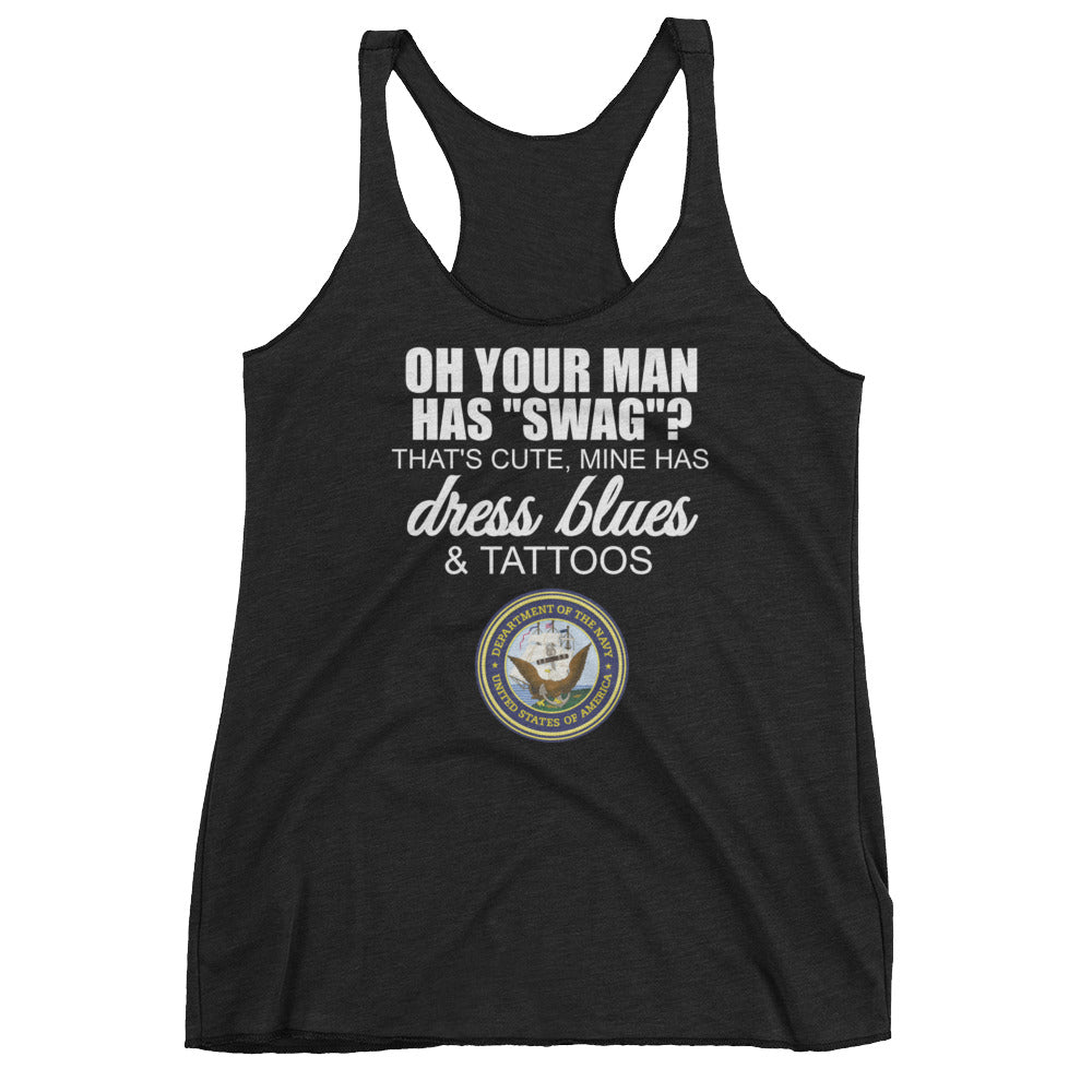 OH YOUR MAN HAS SWAG... US Navy Women's Tank (12 colors)– The Sweetest Tee